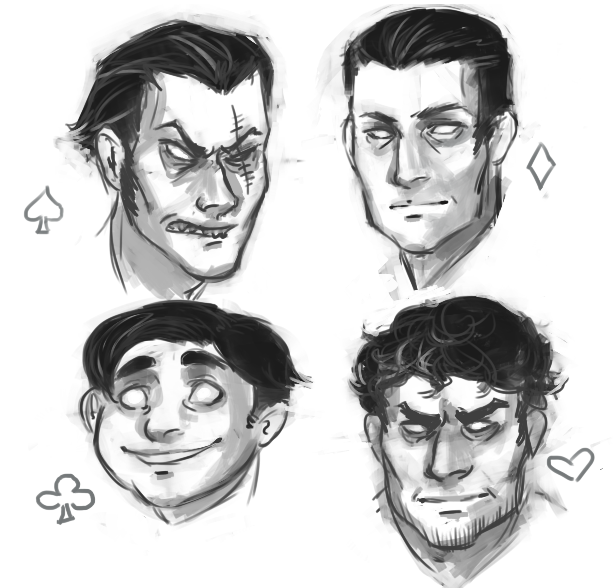 MSPA Booru - cd clubs clubs deuce dd diamond diamonds droog grayscale ...