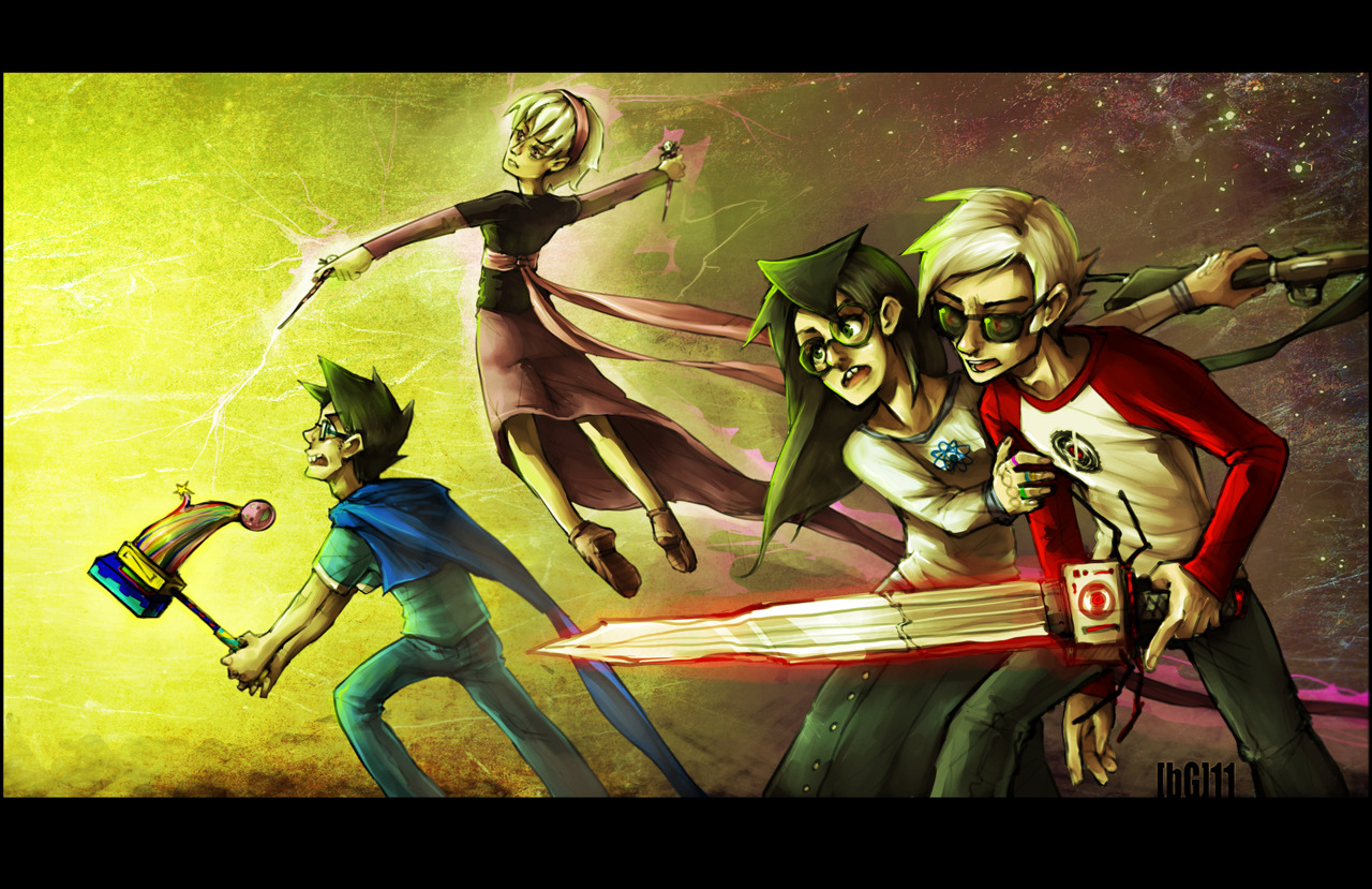 MSPA Booru - beta kids black squiddle dress brigriv caledscratch dave ...