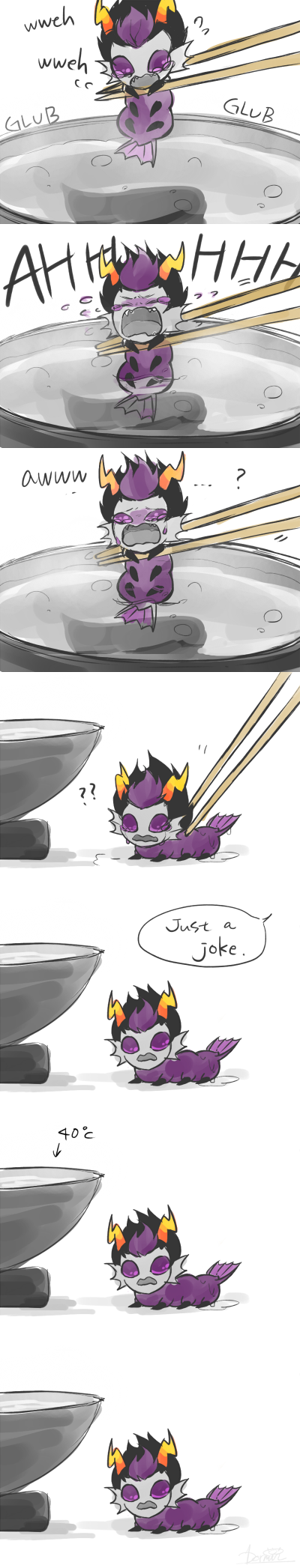 MSPA Booru - 2013 ? comic crying eridan ampora food fullres grubs no ...
