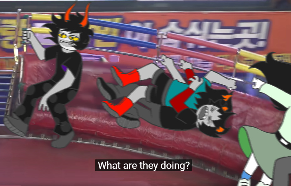 MSPA Booru - 2022 casual fullres gamzee makara head out of frame jade ...