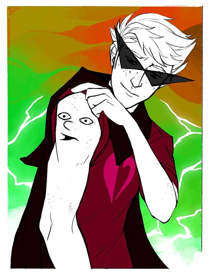 MSPA Booru - body modification bottleshark dirk strider godtier heart ...