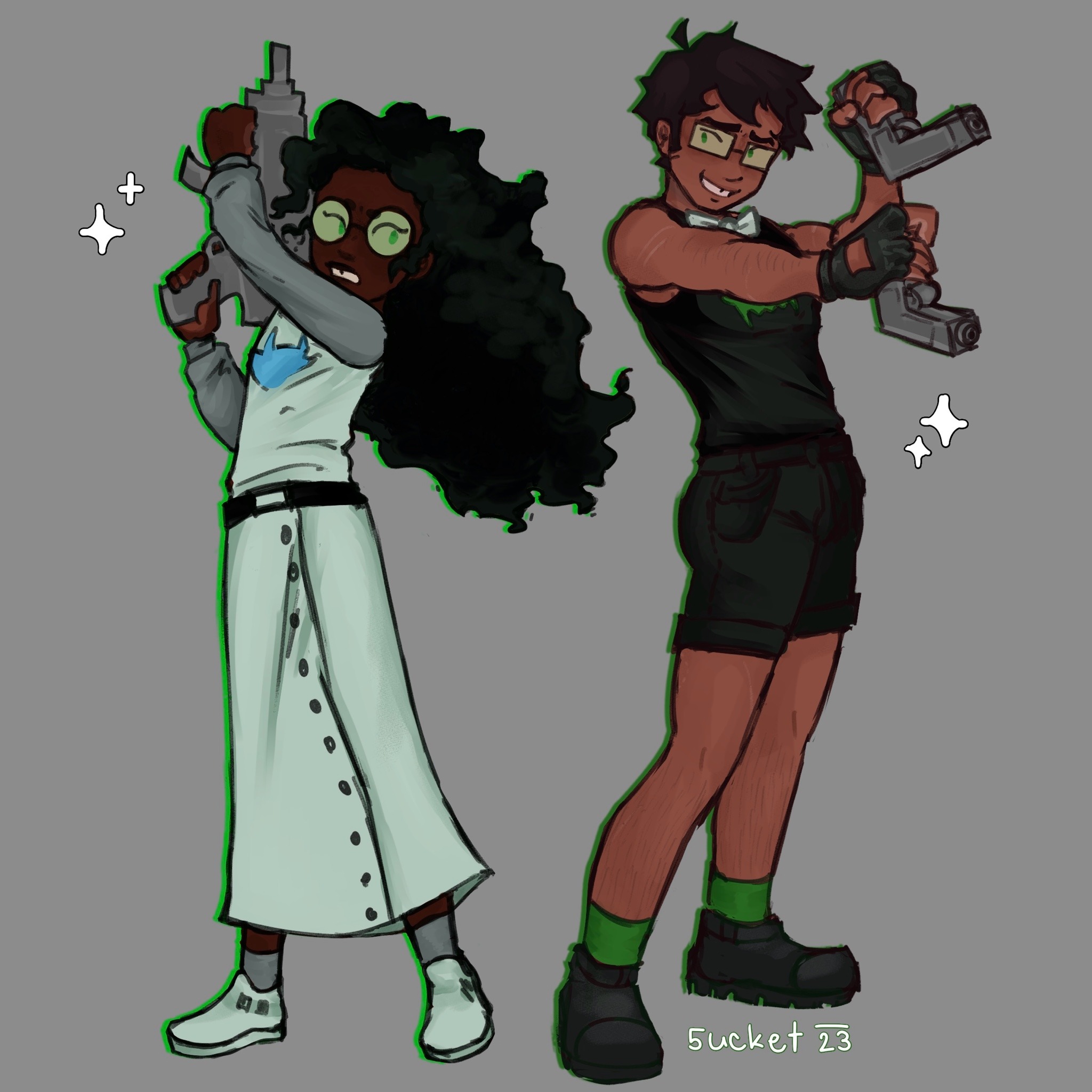 MSPA Booru - 2023 5ucket girl's best friend gun jade harley jake ...