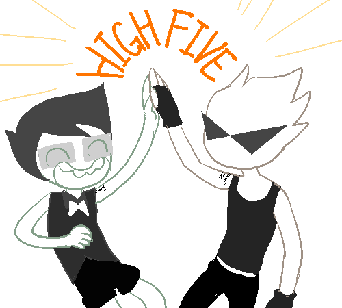 MSPA Booru - 2013 body modification dirk strider high five jake english ...