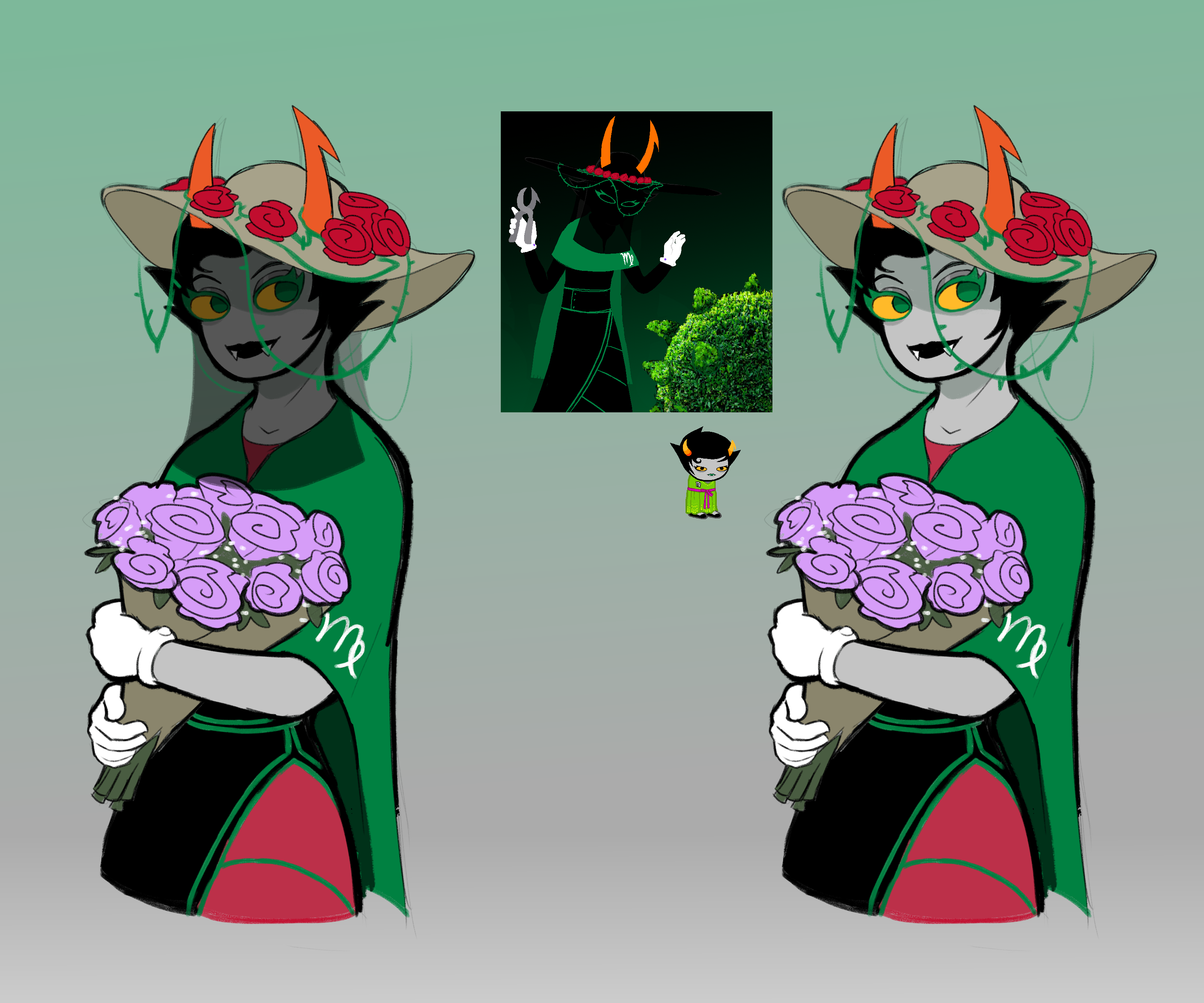 MSPA Booru - 2025 beforus ancestors flowers fullres grotesquewoman ...