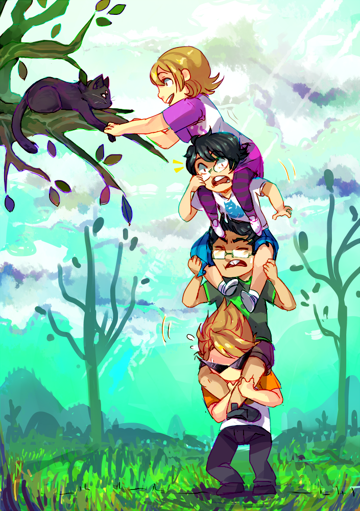 MSPA Booru - alpha kids clouds dirk strider jake english jane crocker ...