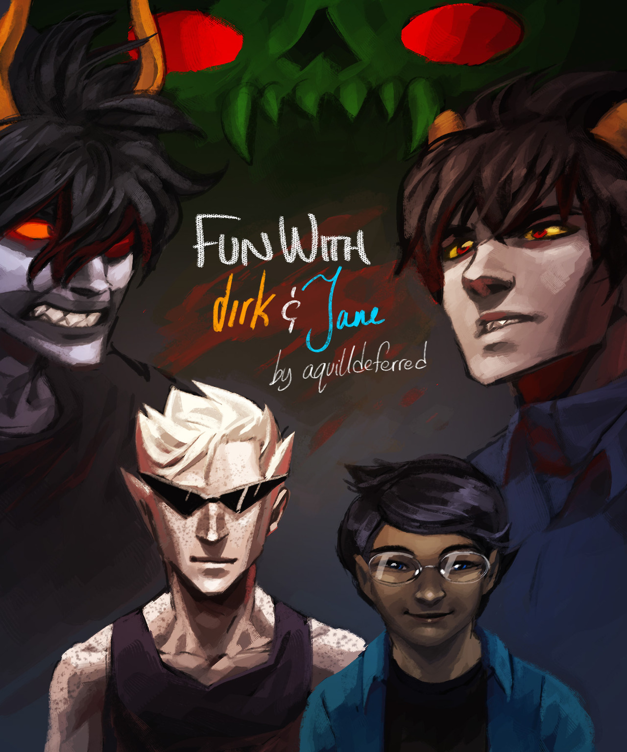 MSPA Booru - deleted source dirk strider fanfic art freckles gamzee ...