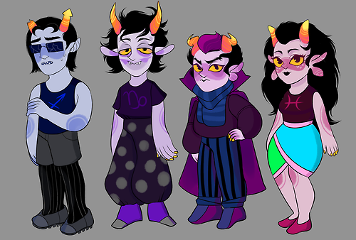 MSPA Booru - equius zahhak eridan ampora feferi peixes gamzee makara no ...