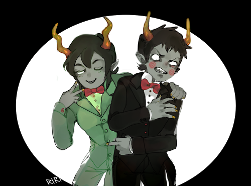 MSPA Booru - arm around shoulder biiri caliborn calliope siblings ...