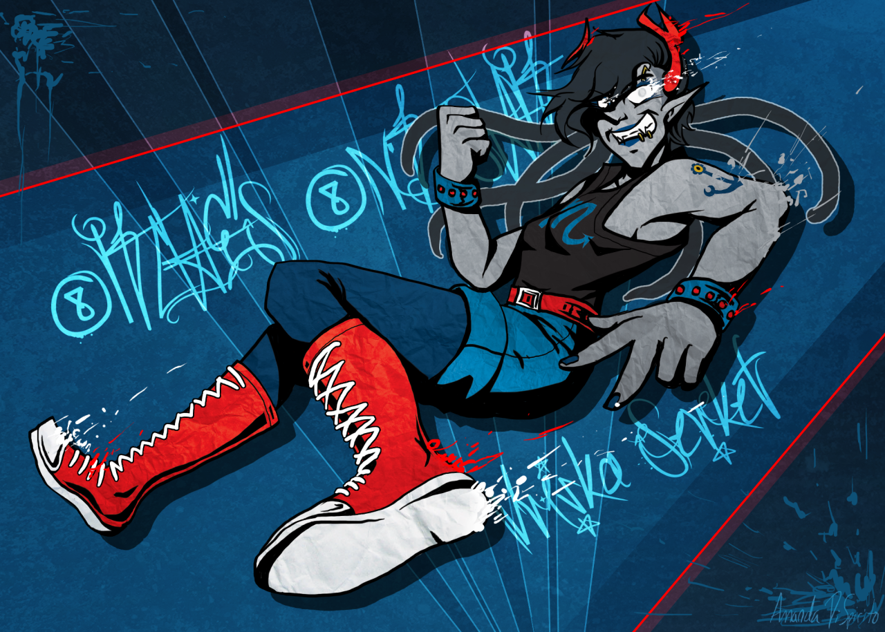 MSPA Booru - allegro-designs dream ghost solo vriska's punk outfit ...