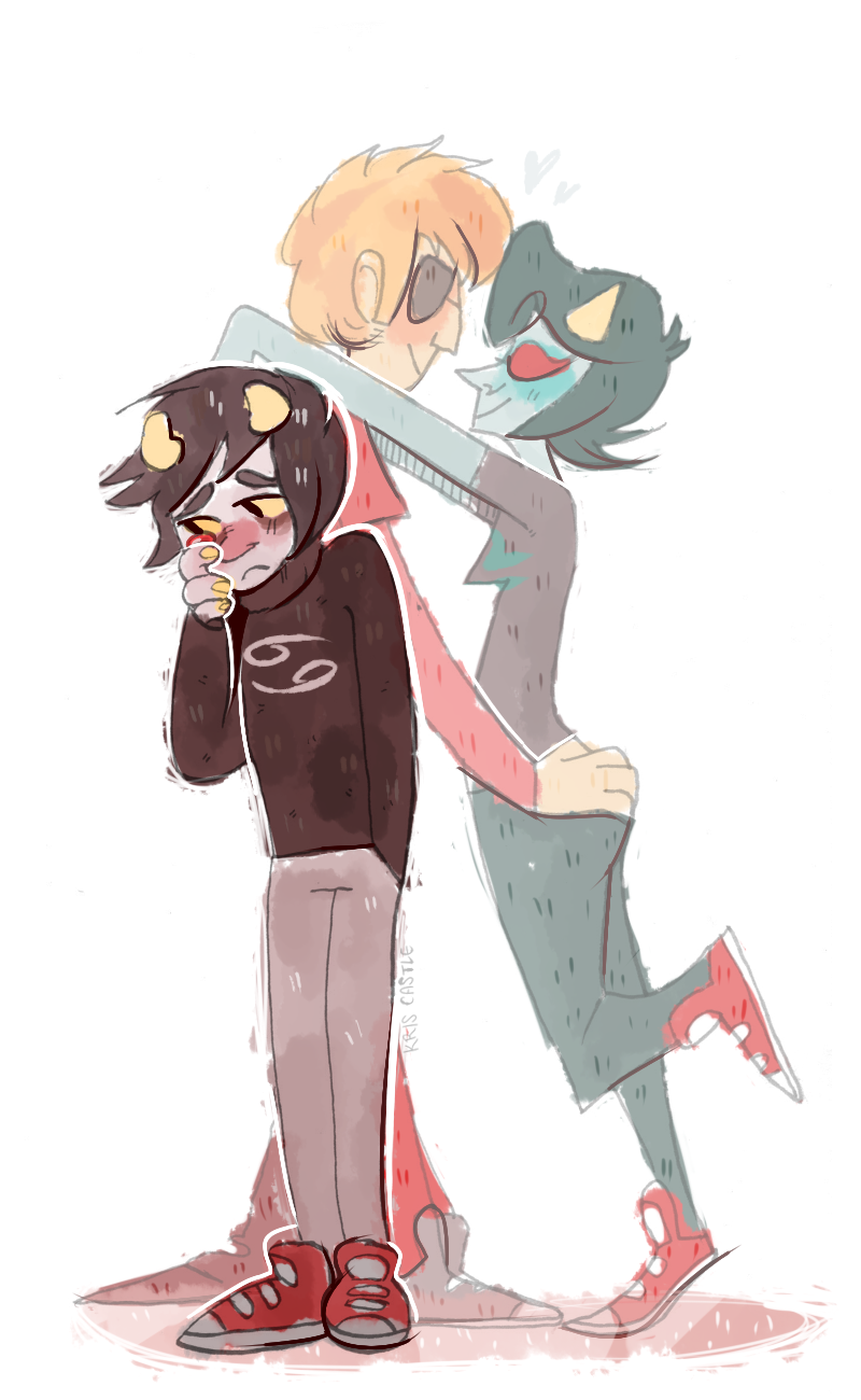 MSPA Booru - afyasco coolkids crying dave strider godtier heart karkat ...
