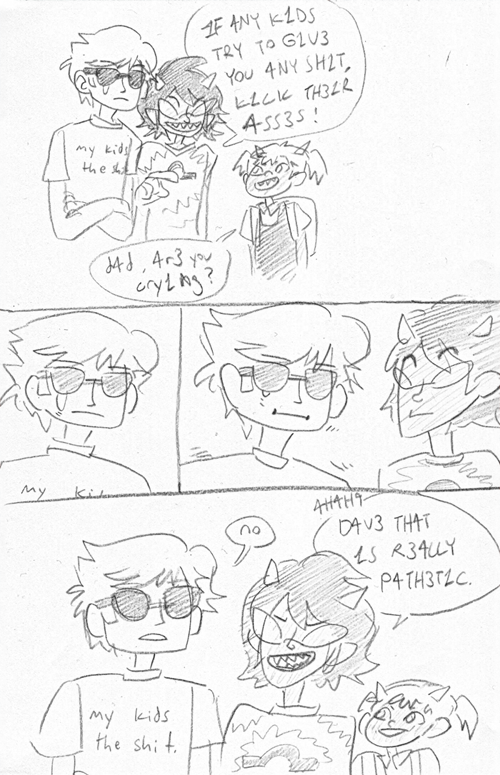 MSPA Booru - comic coolkids crying dave strider fanoffspring grayscale ...