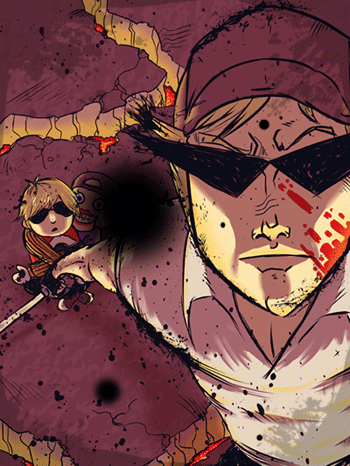 MSPA Booru - animated blood bro dave strider lil cal perfectlyabel red ...