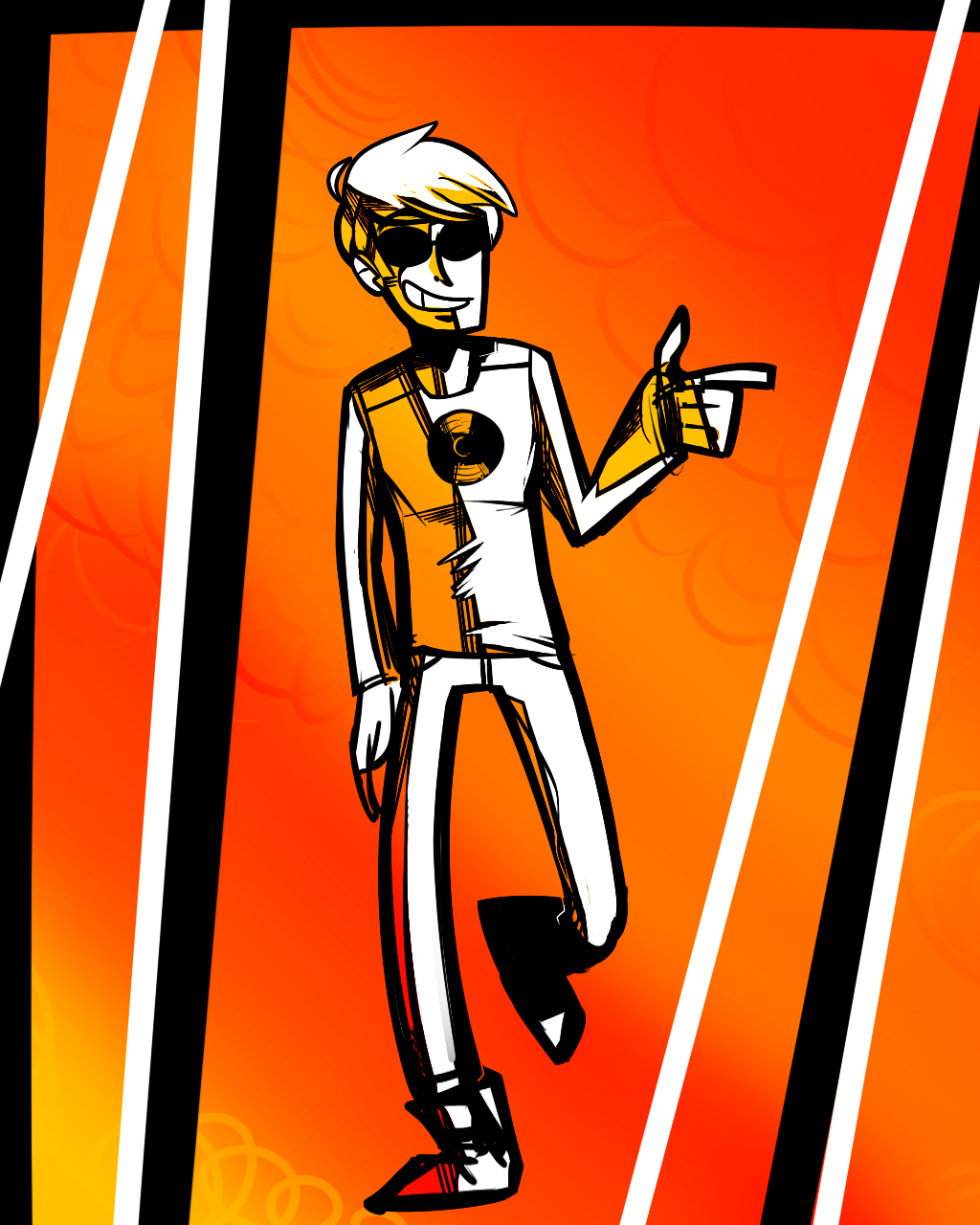 MSPA Booru - dave strider hanna-cepeda red baseball tee solo | 127192