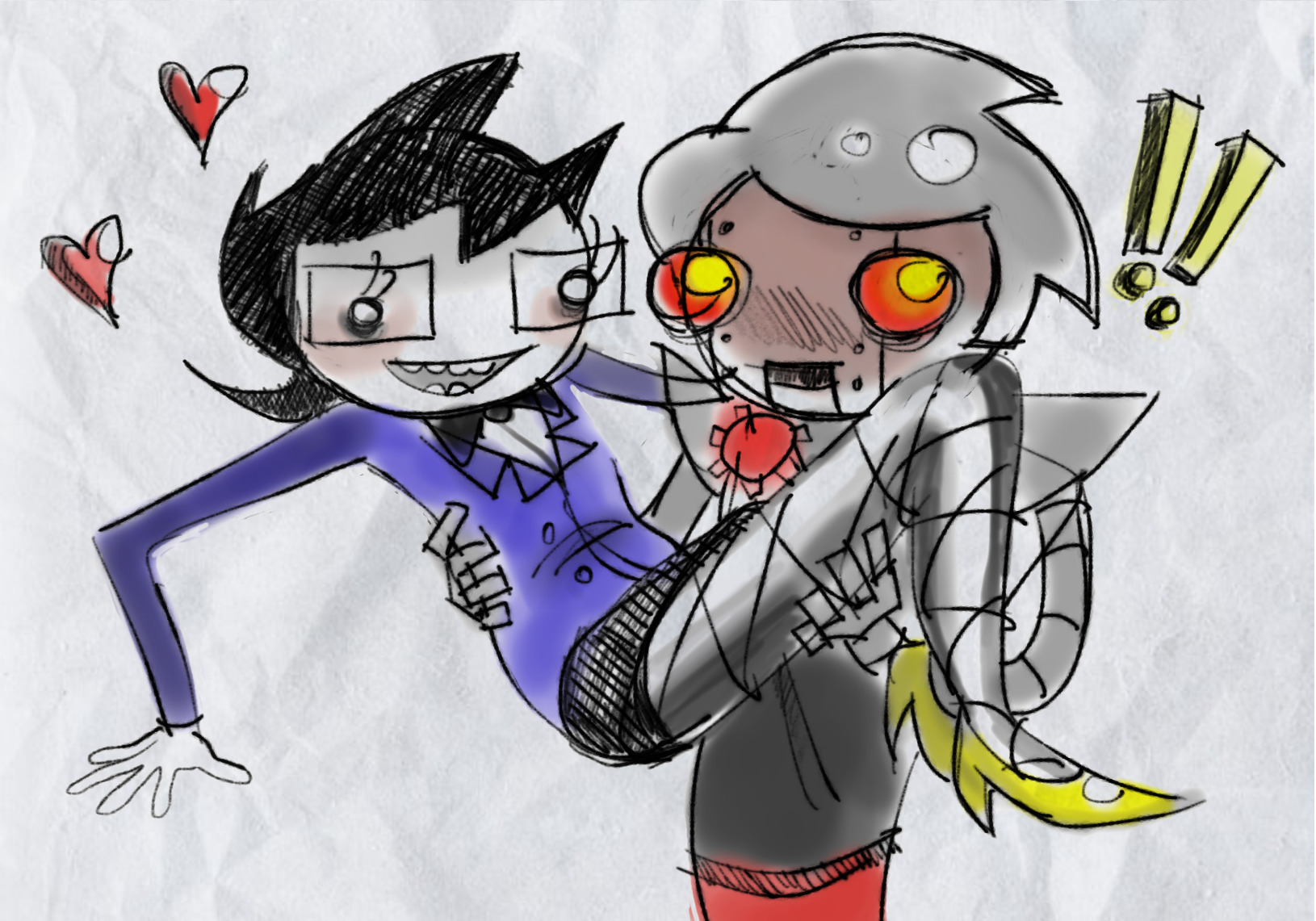 MSPA Booru - ! 2026 aspect symbol blush carrying dave strider davebot ...