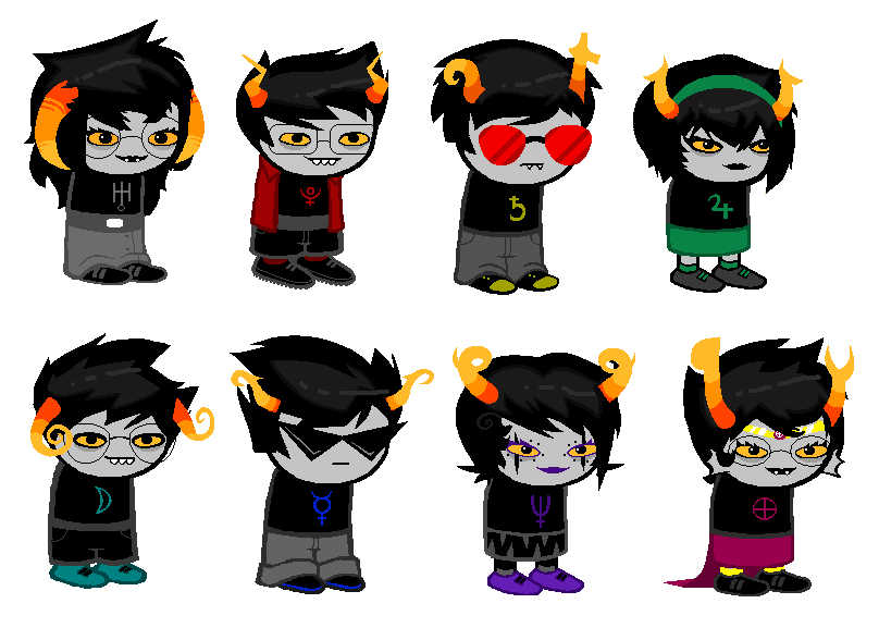 MSPA Booru - all kids alpha kids beta kids dave strider dirk strider ...