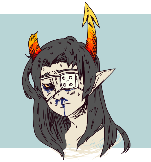 MSPA Booru - blood equius zahhak headshot limited palette momoparfait ...