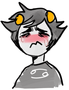 MSPA Booru - animated blush crying headshot karkat vantas solo yt | 102235