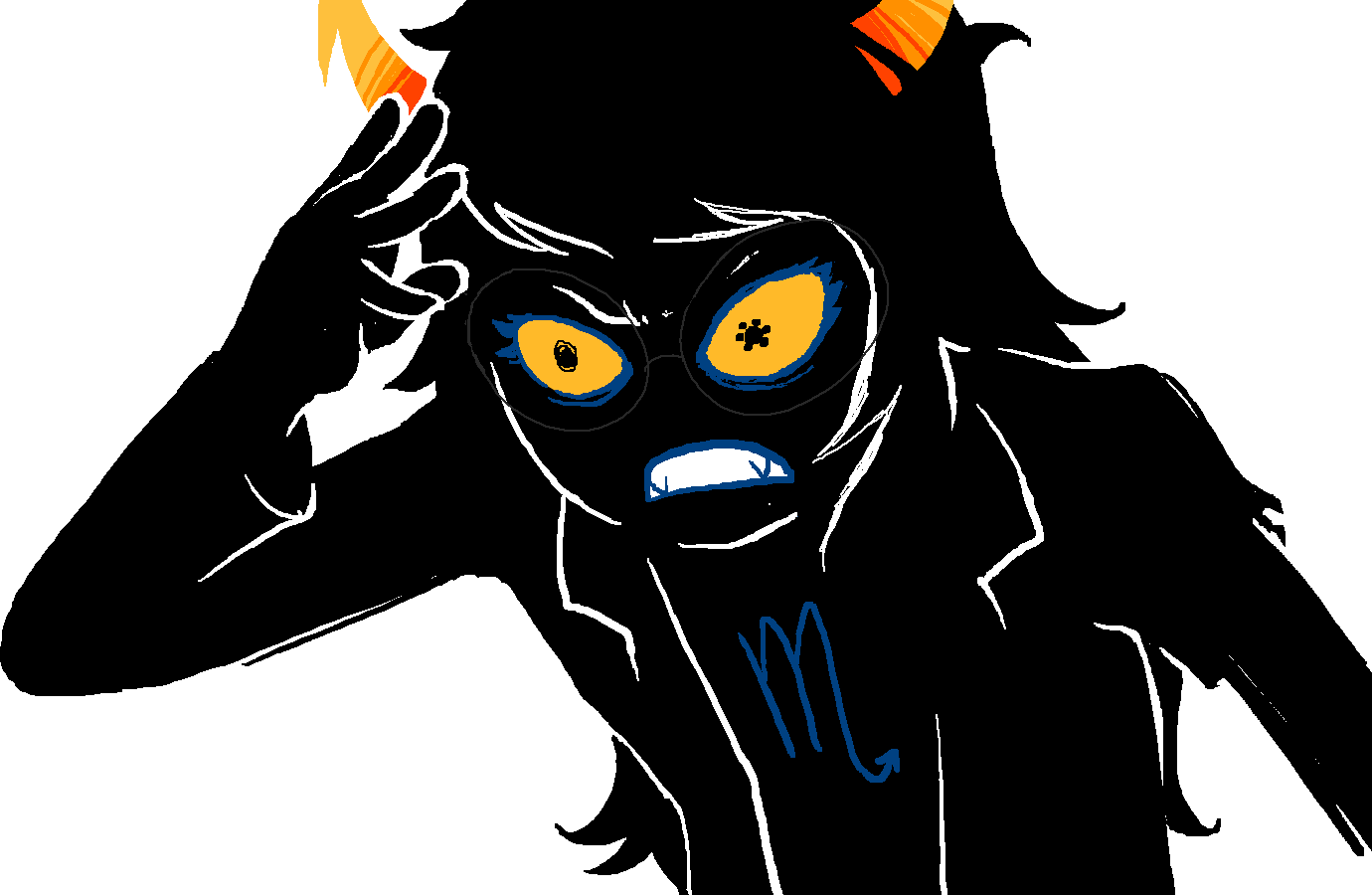 MSPA Booru - 2010 flash asset fullres jaggy lines lexxy silhouette solo starter outfit ...