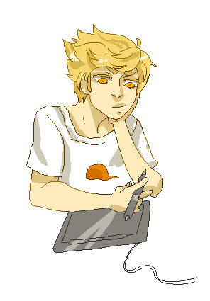 MSPA Booru - broken source dirk strider headshot no glasses pixel ...