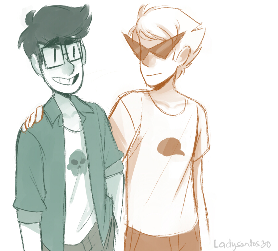 MSPA Booru - 2016 arm around shoulder dirk strider fullres jake english ...