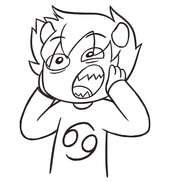 MSPA Booru - 2012 figsnstripes grayscale karkat vantas lineart solo ...