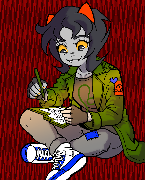MSPA Booru - 2025 fullres heart illustrating jaggy lines nepeta leijon ...