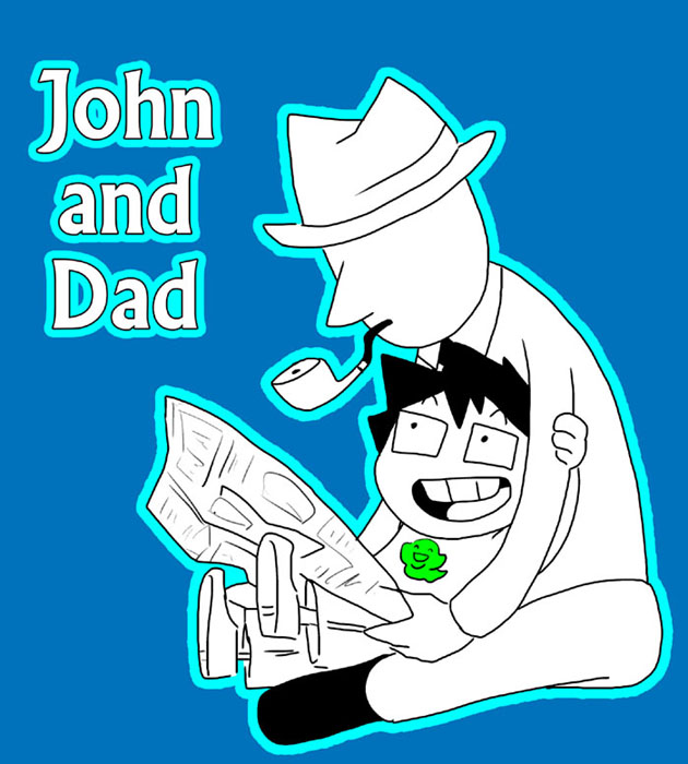MSPA Booru - dad john egbert motora-dog smoking starter outfit | 66549