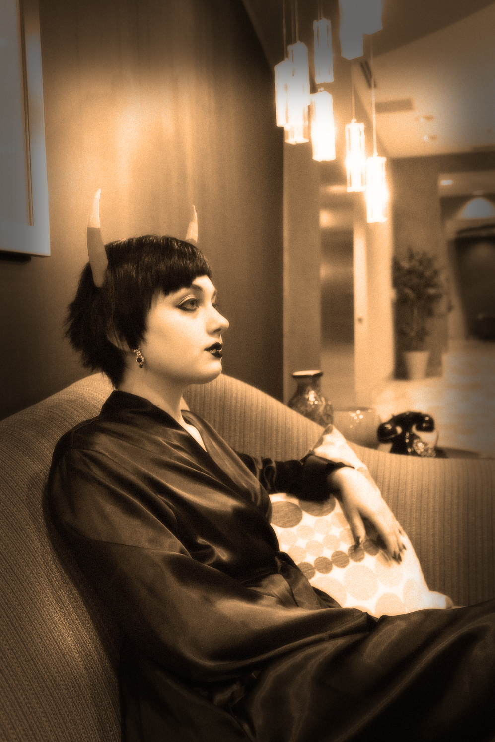 MSPA Booru - cosplay couch kanaya maryam real life sepia solo | 58101