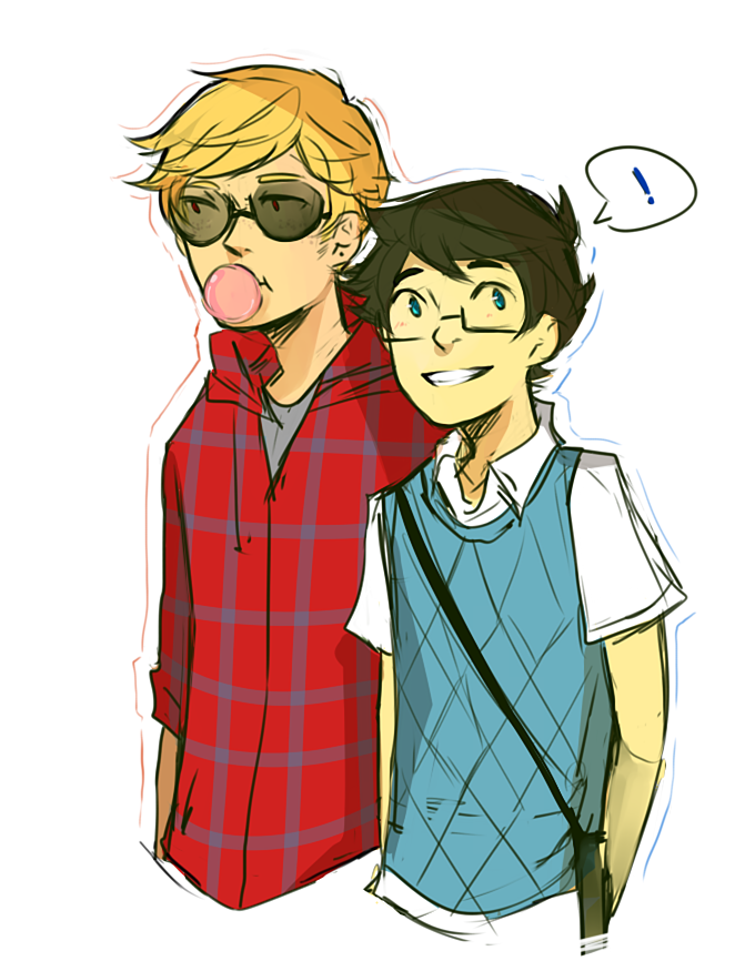 MSPA Booru - cheese3d dave strider john egbert word balloon | 105960