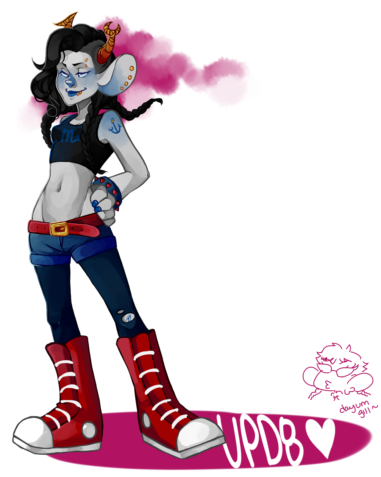 MSPA Booru - dancestors dream ghost hair braid sirens meenah peixes ...