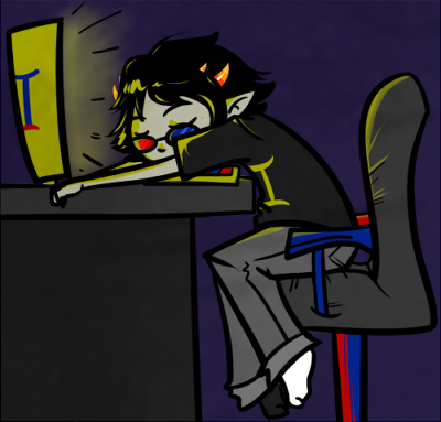 MSPA Booru - boratoki computer sleeping sollux captor solo | 128753