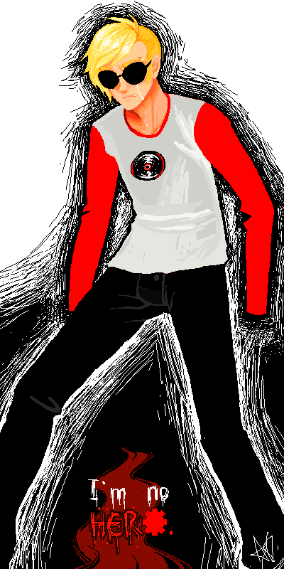 MSPA Booru - aspect symbol crying dave strider red baseball tee solo ...