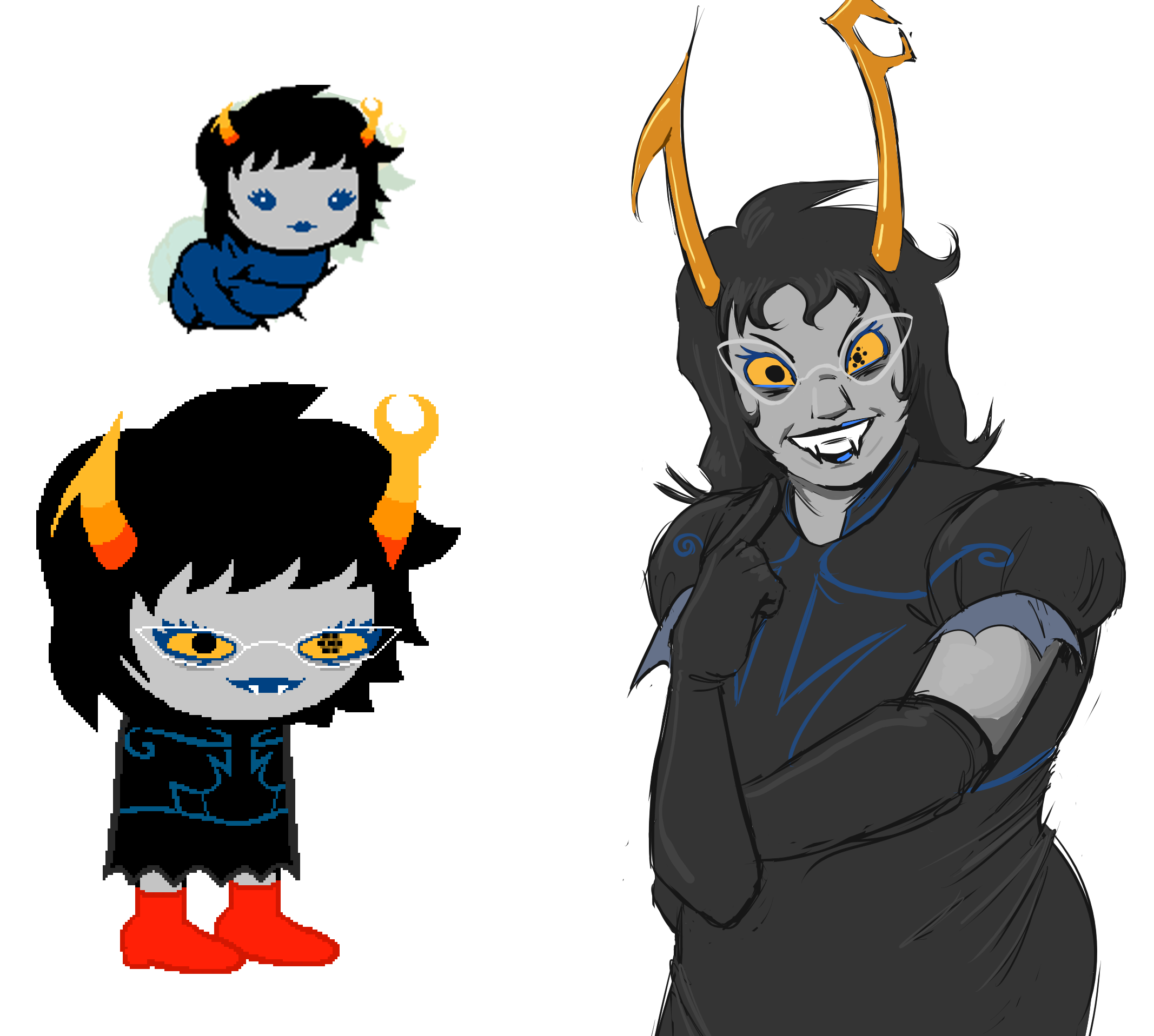 MSPA Booru - 2025 aranea serket chubstuck dancestors fullres grubs ...