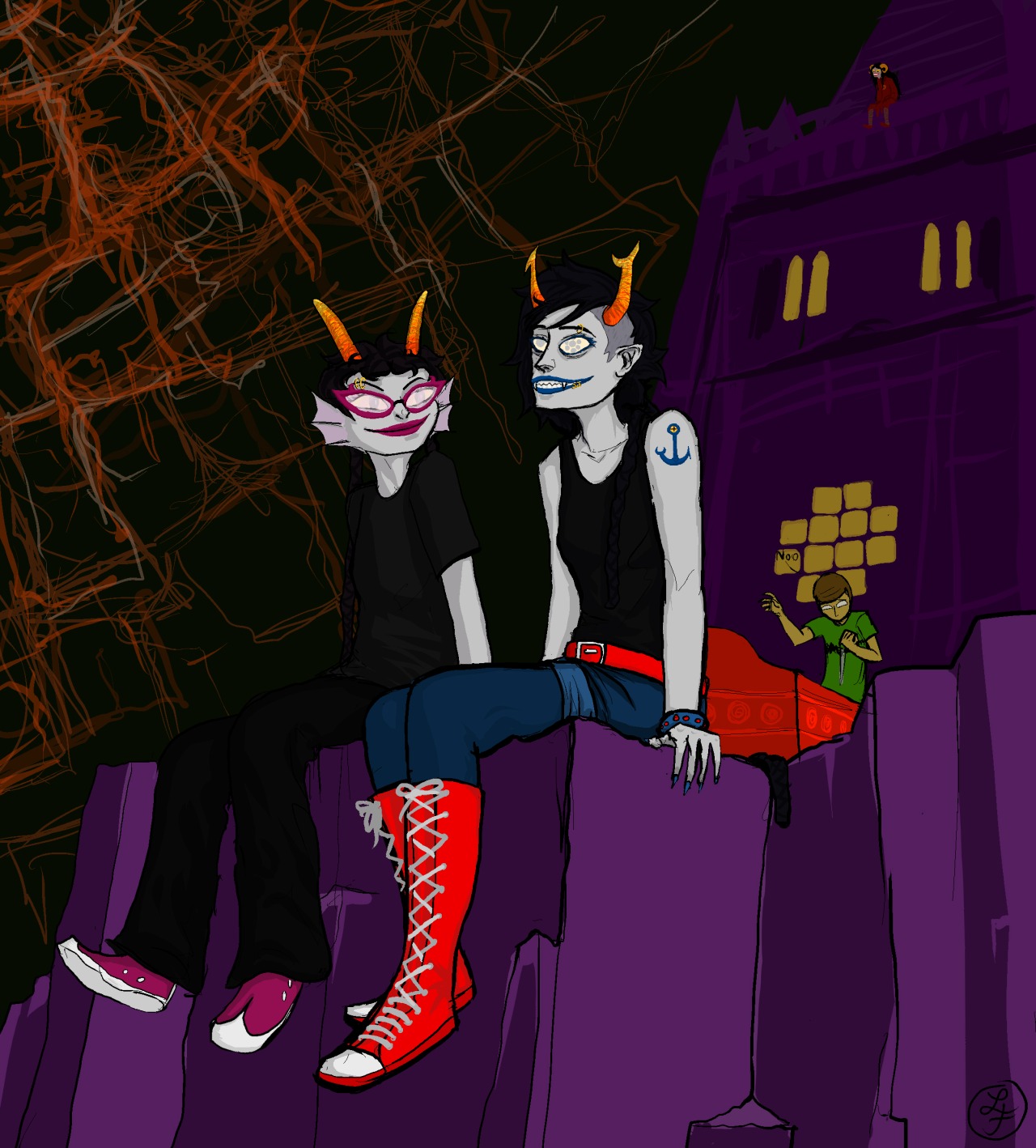 MSPA Booru - alternate hair andrew hussie aradia megido body ...