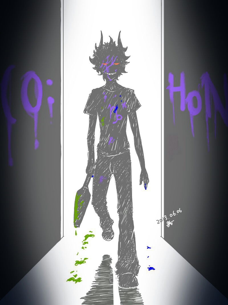 MSPA Booru - 2013 :o) blood deuce clubs fullres gamzee makara honk ...