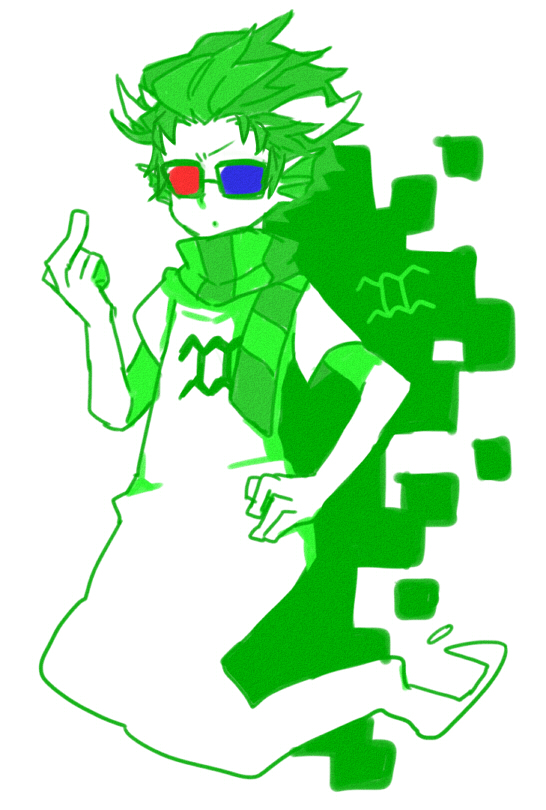 MSPA Booru - erisolsprite mi-ttttu solo sprite the finger | 71220