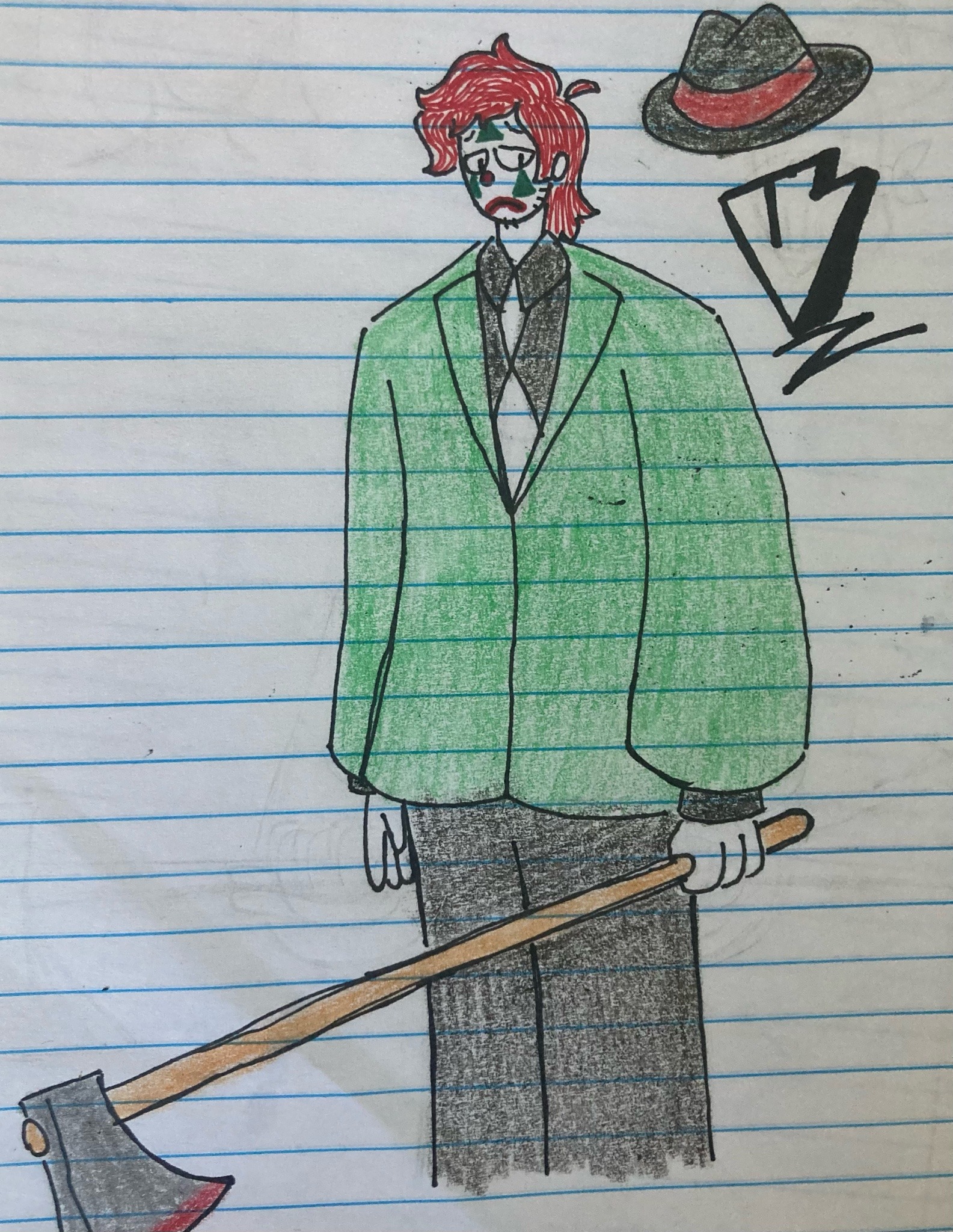 MSPA Booru - 2024 axe blood clownsona fullres hat percy psycholonials ...