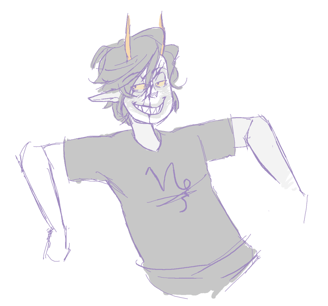 MSPA Booru - blood gamzee makara kindergraph sketch solo | 138797