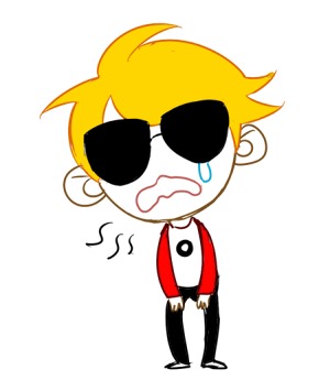 MSPA Booru - chibi crying dave strider hst red baseball tee solo | 138159