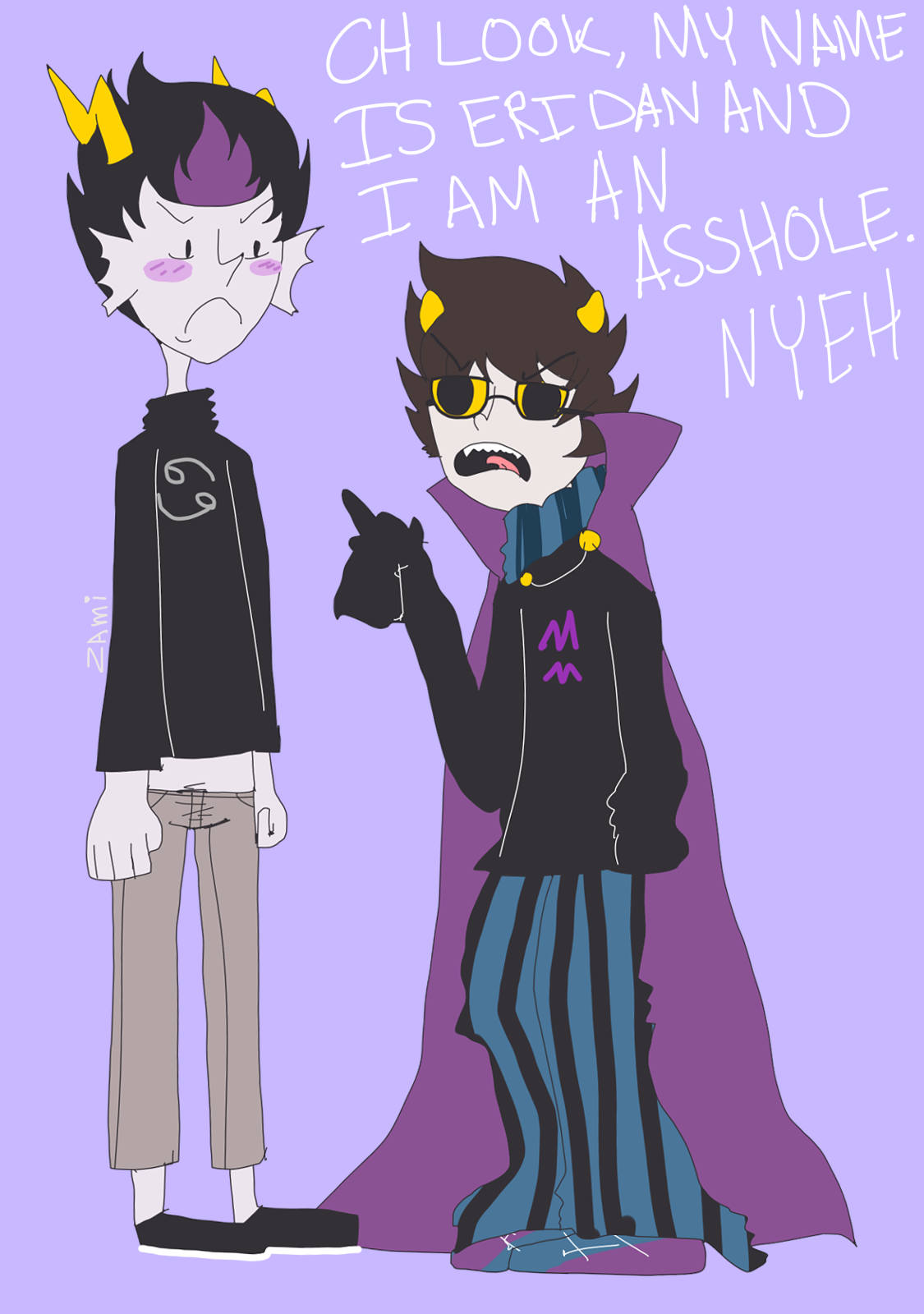 MSPA Booru - 2012 blush clothingswap eridan ampora fullres glassesswap ...