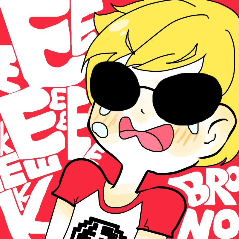 MSPA Booru - blush dave strider headshot red baseball tee solo ...