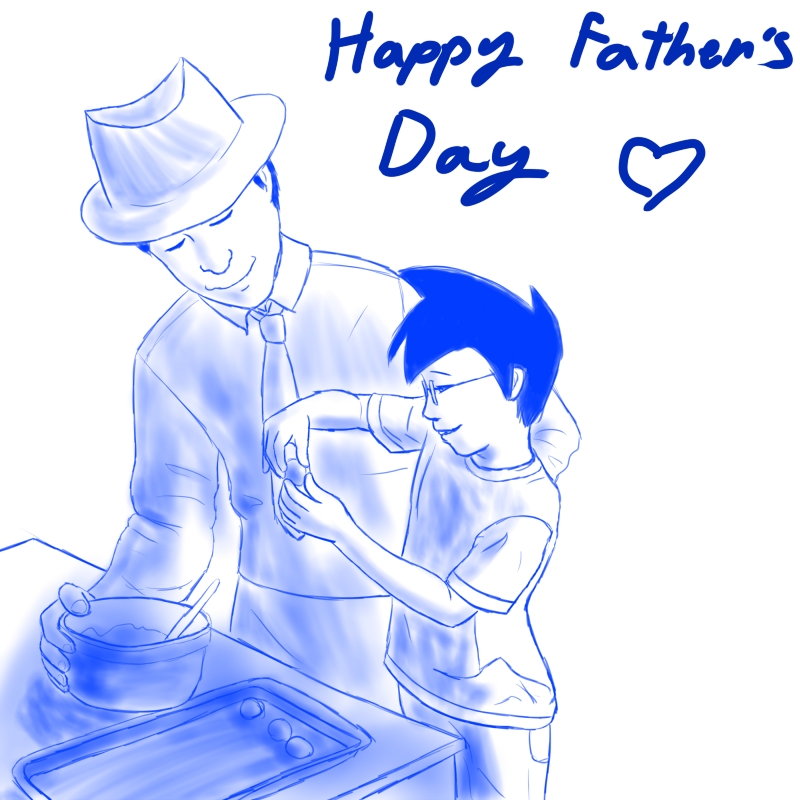 MSPA Booru - dad heart john egbert monochrome shini-shishi | 53791