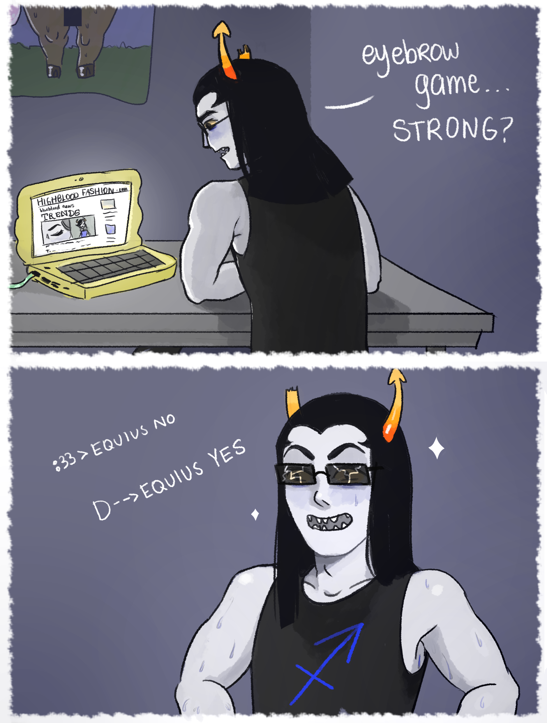 MSPA Booru - 2014 comic computer equius zahhak fullres solo spacemackle ...