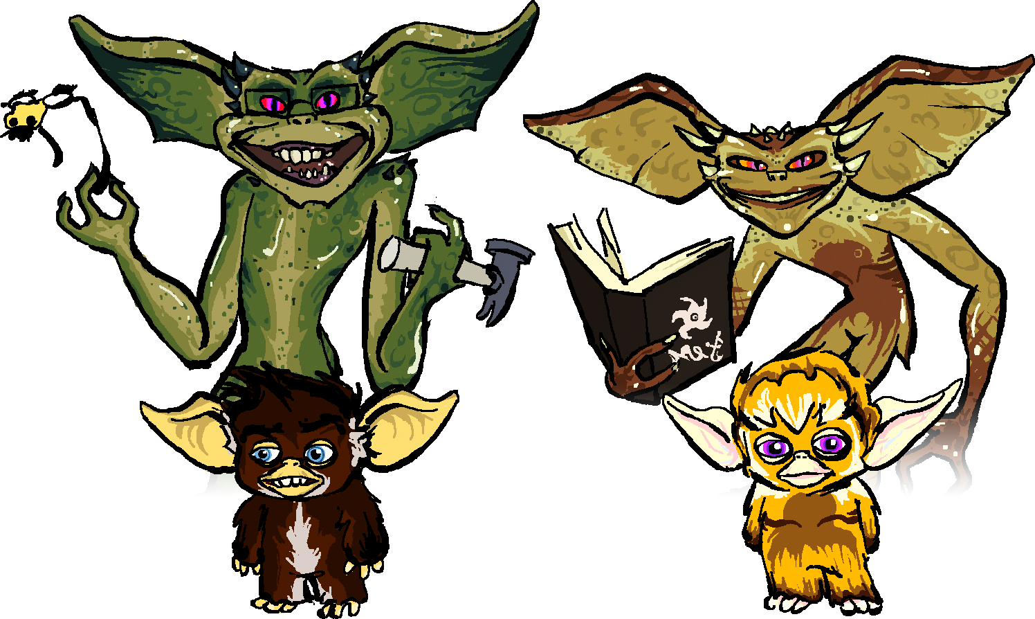 MSPA Booru - 2018 beagle puss crossover fullres gremlins grimoire ...