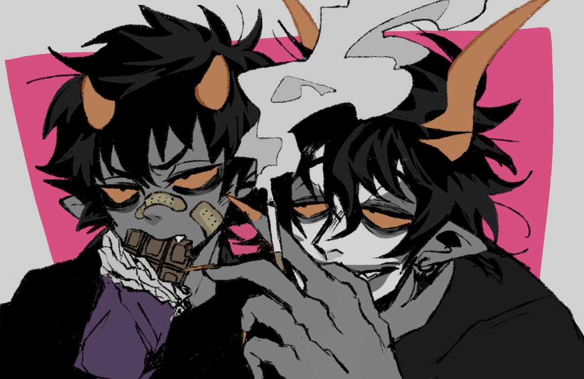 MSPA Booru - 2024 enochmoller food gamzee makara karkat vantas smoking ...