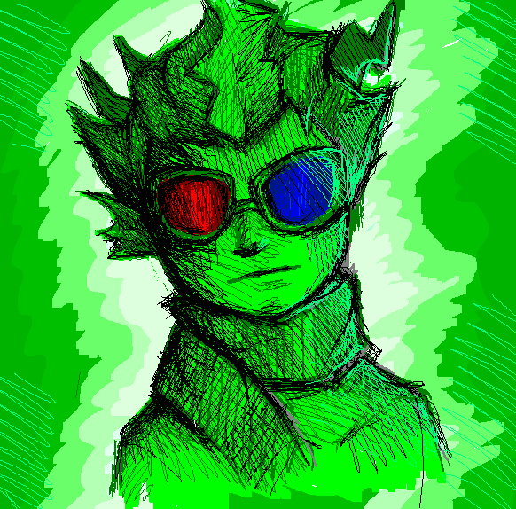 MSPA Booru - erisolsprite gliteeze headshot solo sprite | 152397