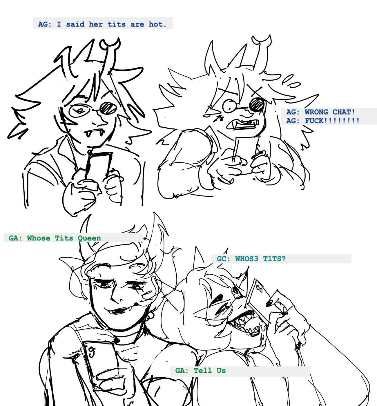 MSPA Booru - 2020 comic fullres grayscale kanaya maryam licking ...