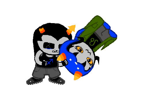 MSPA Booru - 2014 animated equius zahhak meowrails nepeta leijon sprite ...