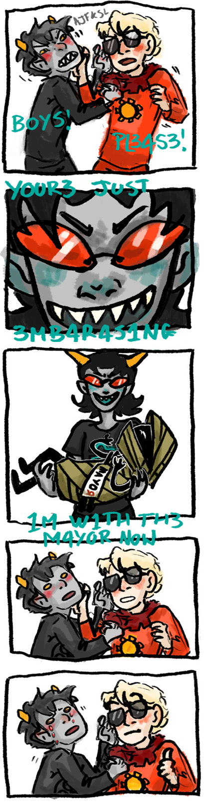 MSPA Booru - blush comic crying dave strider godtier karkat vantas ...