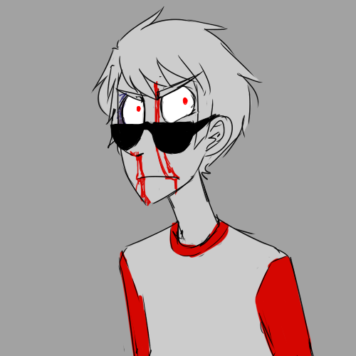 MSPA Booru - blood dave strider headshot highlight color janksy red ...